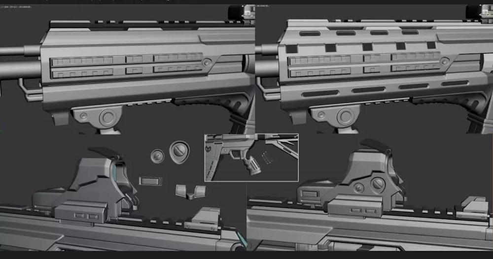 4 Ways To Make Guns Quickly With 3ds Max