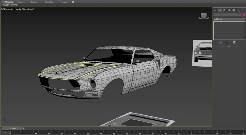 Making an Eye-catching Vintage Mustang Look Strong and Smart in 3ds Max ...