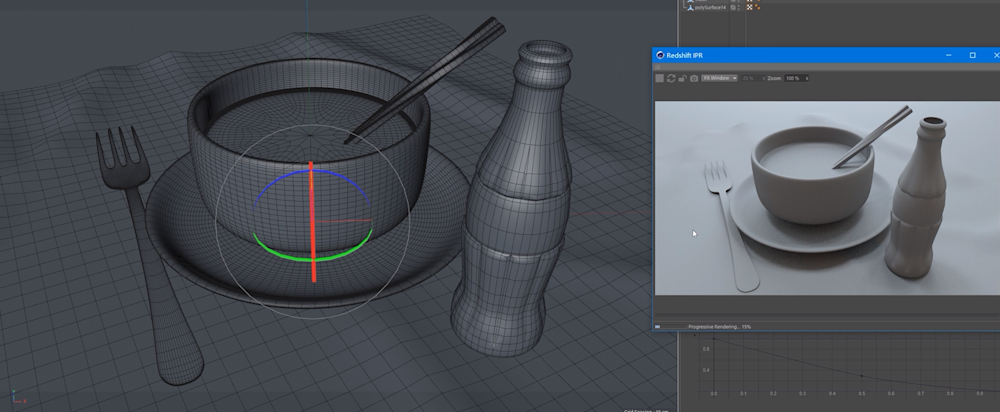 Using Redshift For Cinema 4D To Render a Glass Ceramic Scene