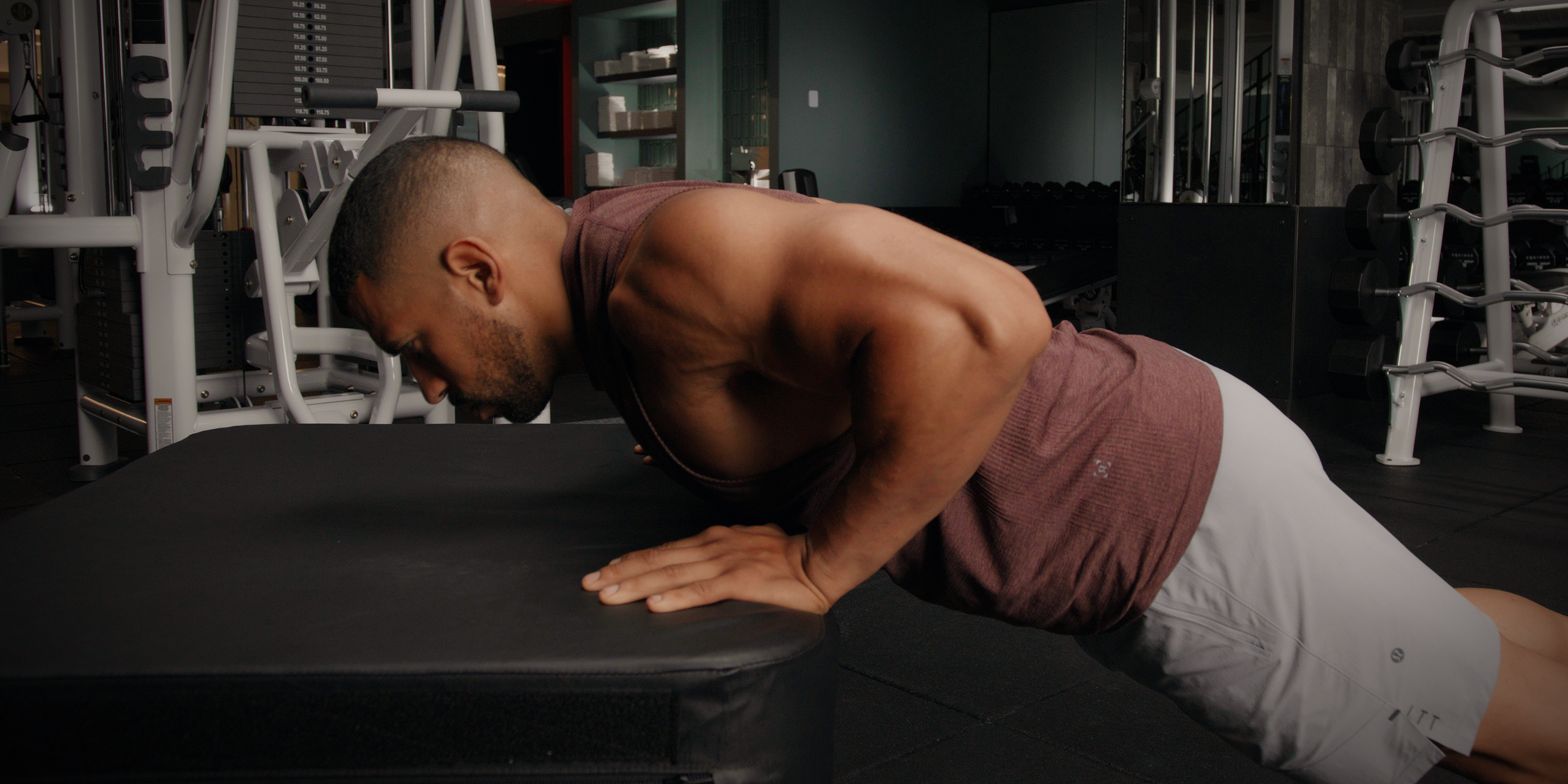 step up on box exercise