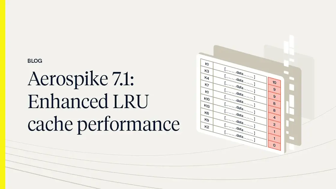 Announcing new features to boost LRU cache performance | Aerospike