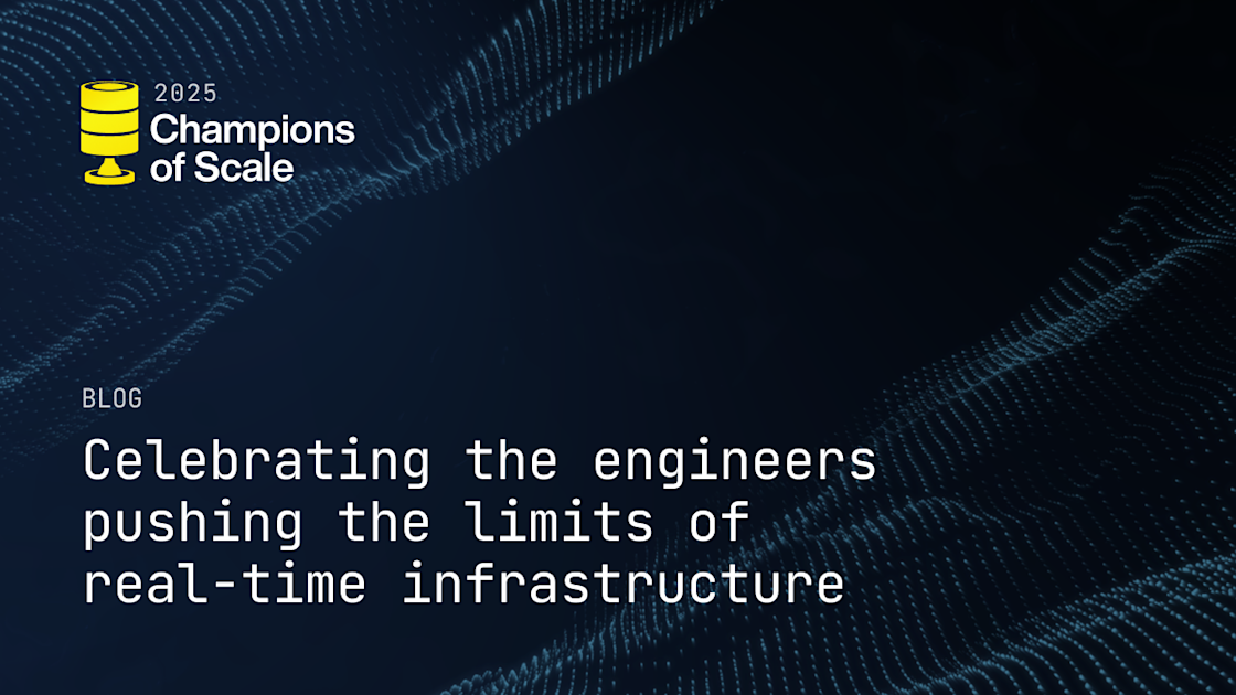 Champions of Scale Awards | Honoring Real-Time Infrastructure Engineers ...