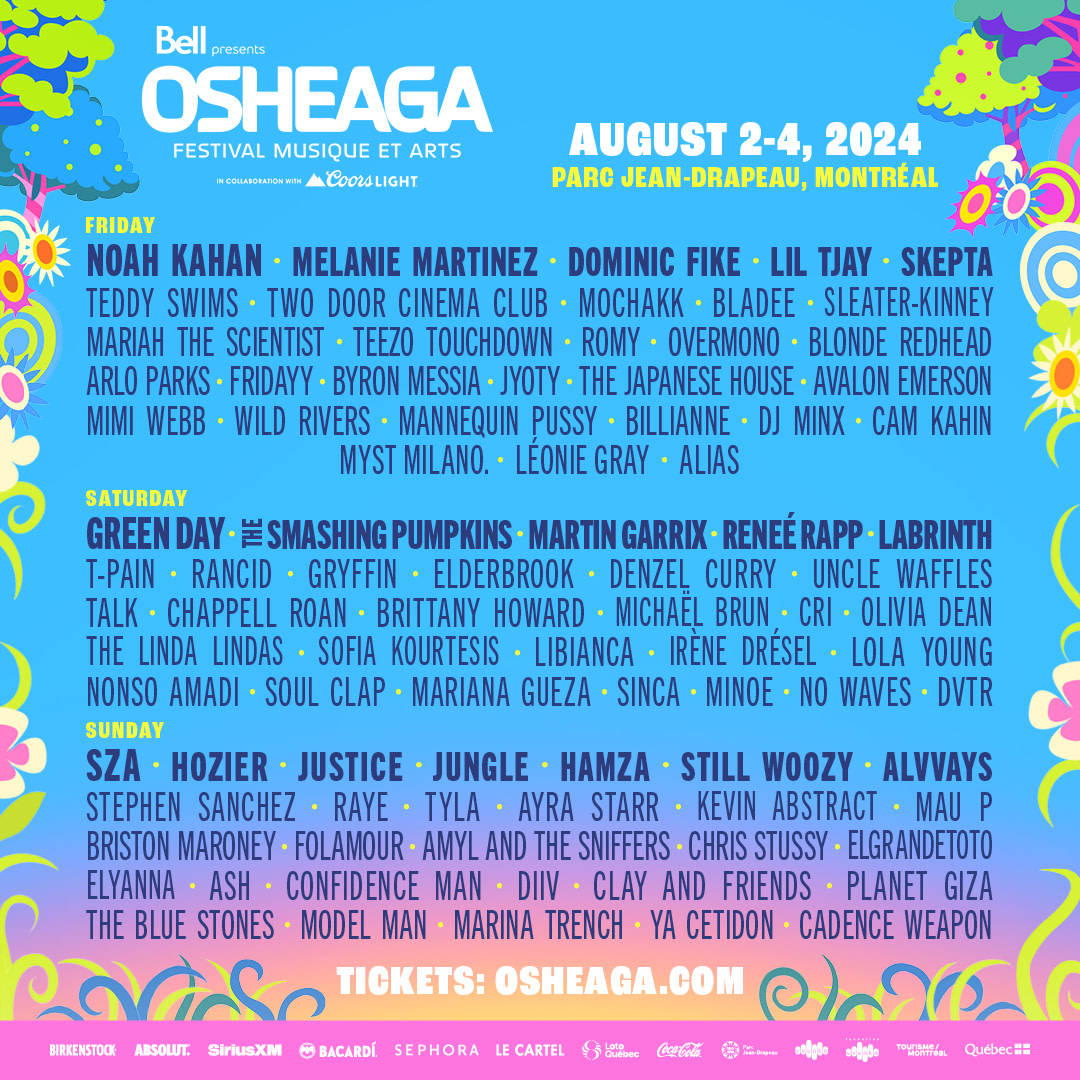 OSHEAGA 2024 | August 2 to August 4, 2024
