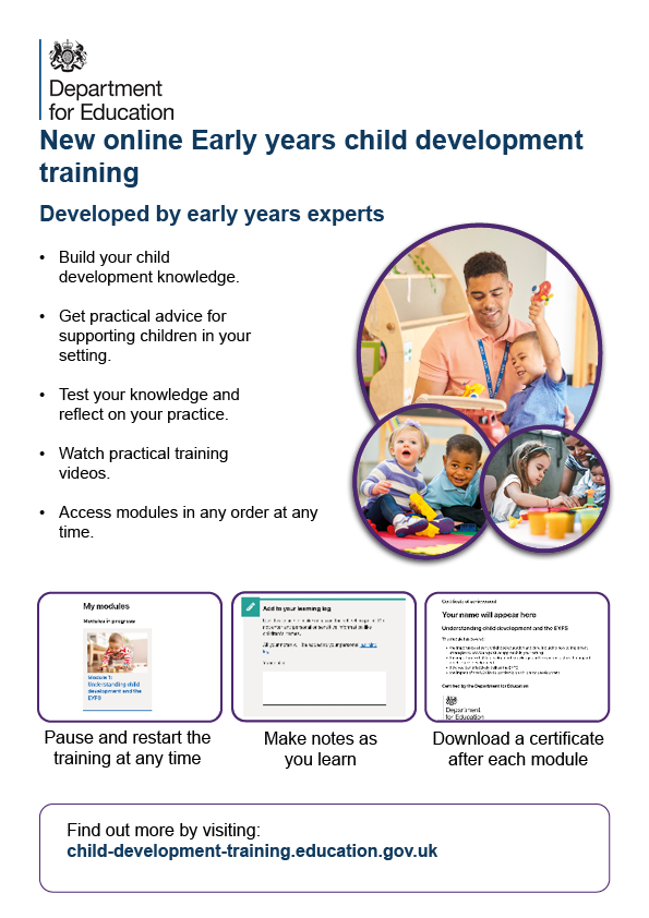 Early years child development training : Promotional materials