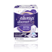 Always Discreet Incontinence Pads Plus Ultimate Night | Always Discreet