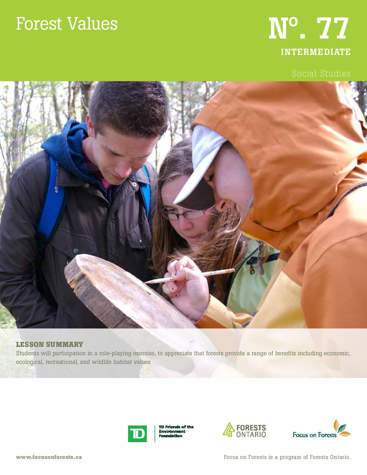 Forest Values | Forests Canada