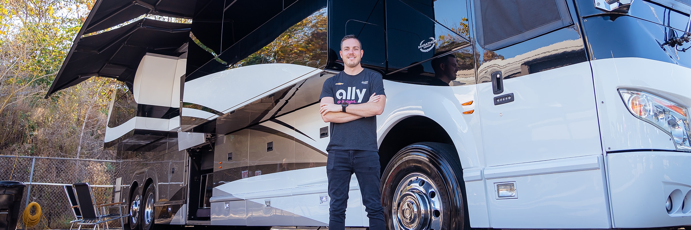 Behind the scenes tour of Alex Bowman's RV | Ally