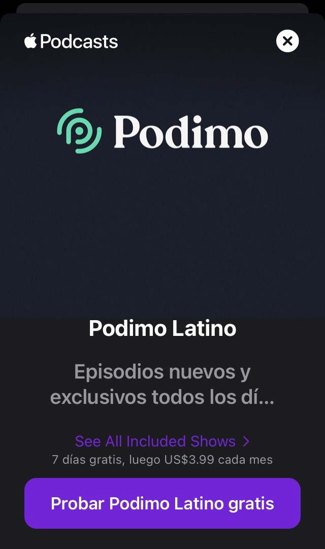 Podimo Latino abre un canal de pago en Apple Podcasts Subscriptions ...