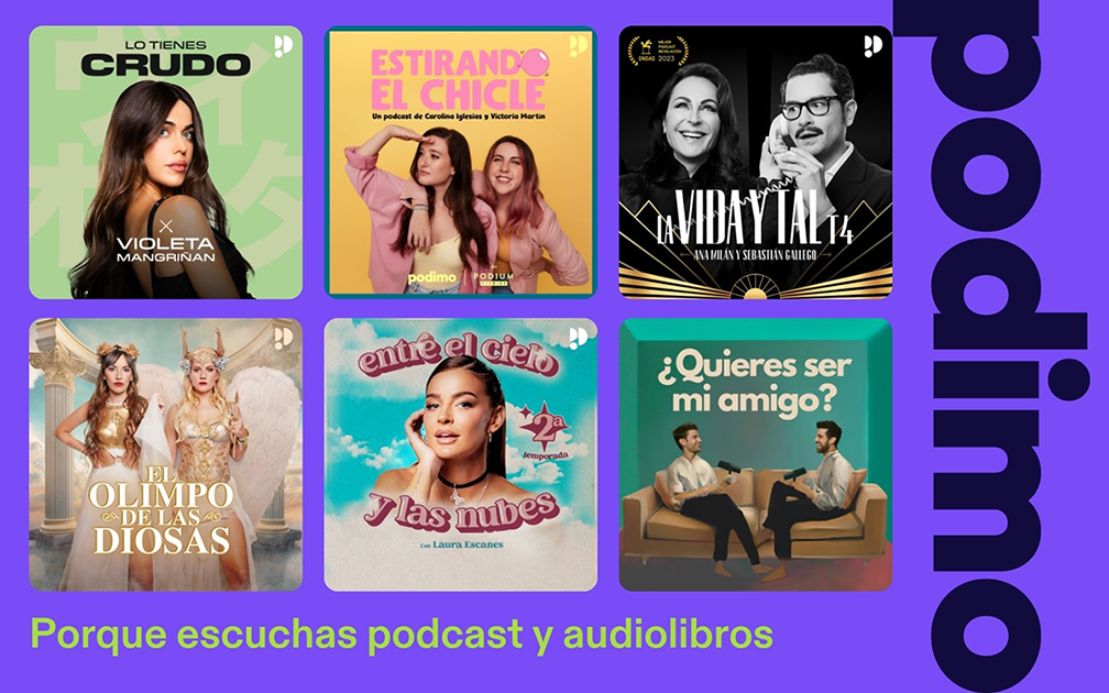 Pódcasts & audiolibros exclusivos de Podimo