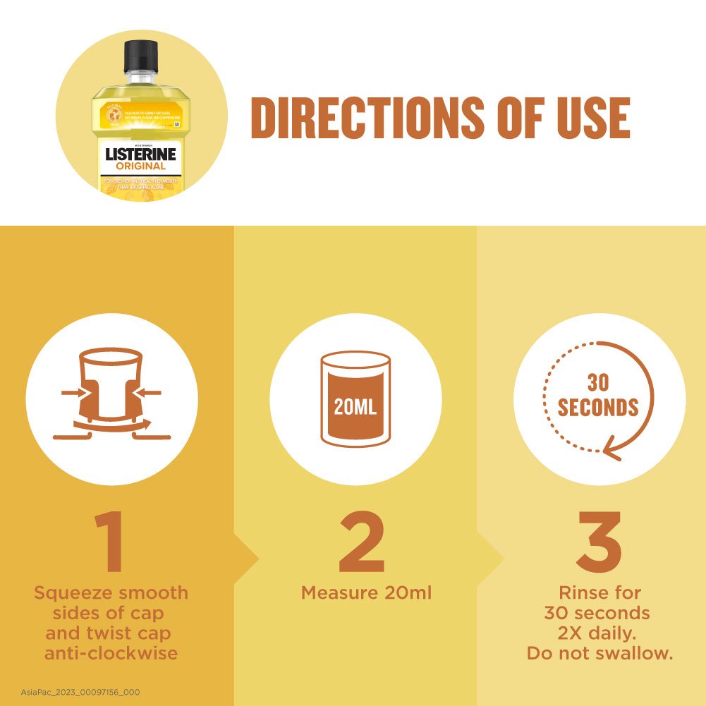 LISTERINE® ORIGINAL | LISTERINE® Antiseptic Mouthwash, Rinse & Oral ...