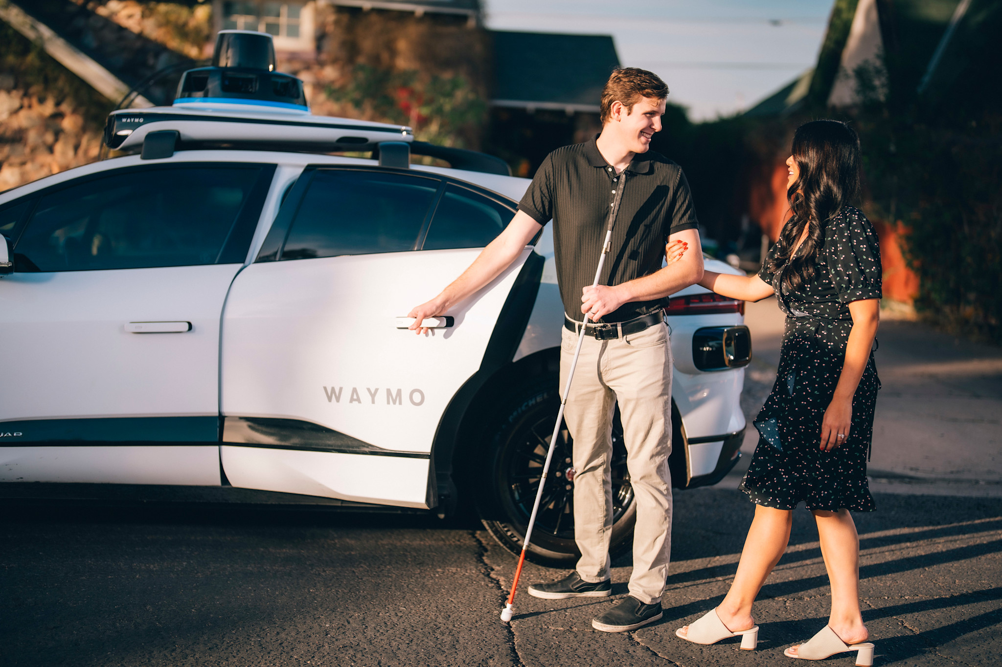 Driven by Love: Couple Goes on a Romantic Night Out With the Waymo Driver