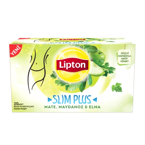 Slim Plus Mate & Maydanoz & Elma 20'li | Lipton®