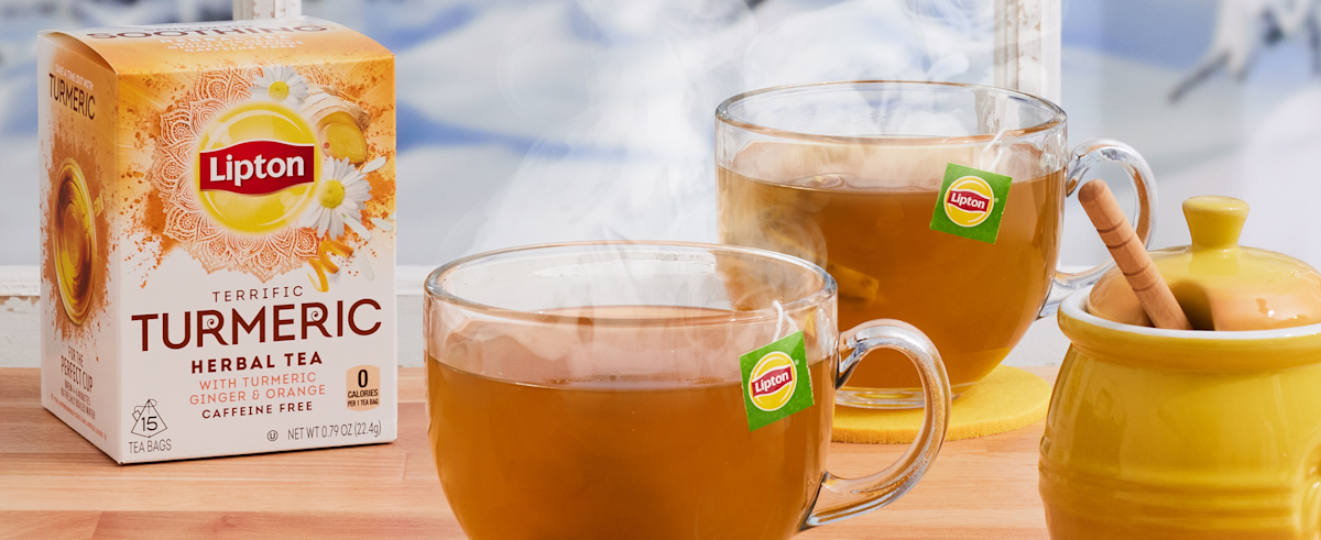 Warming Ginger Turmeric Herbal Tea Recipe | Lipton