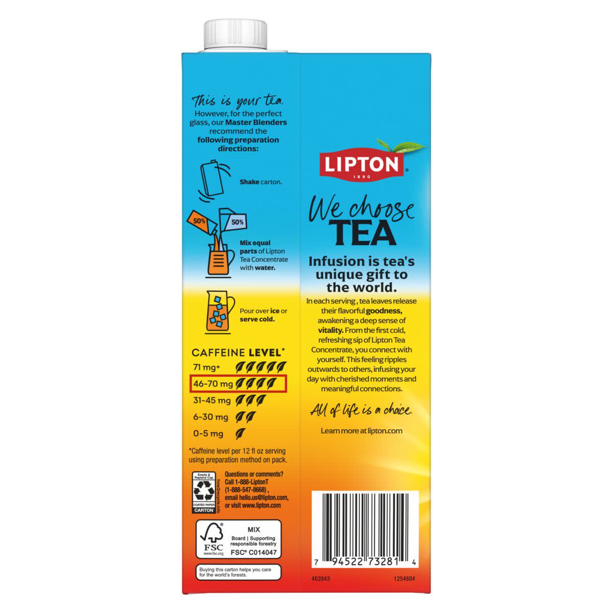 Black Tea with Lemon Flavored Tea Concentrate | Lipton US