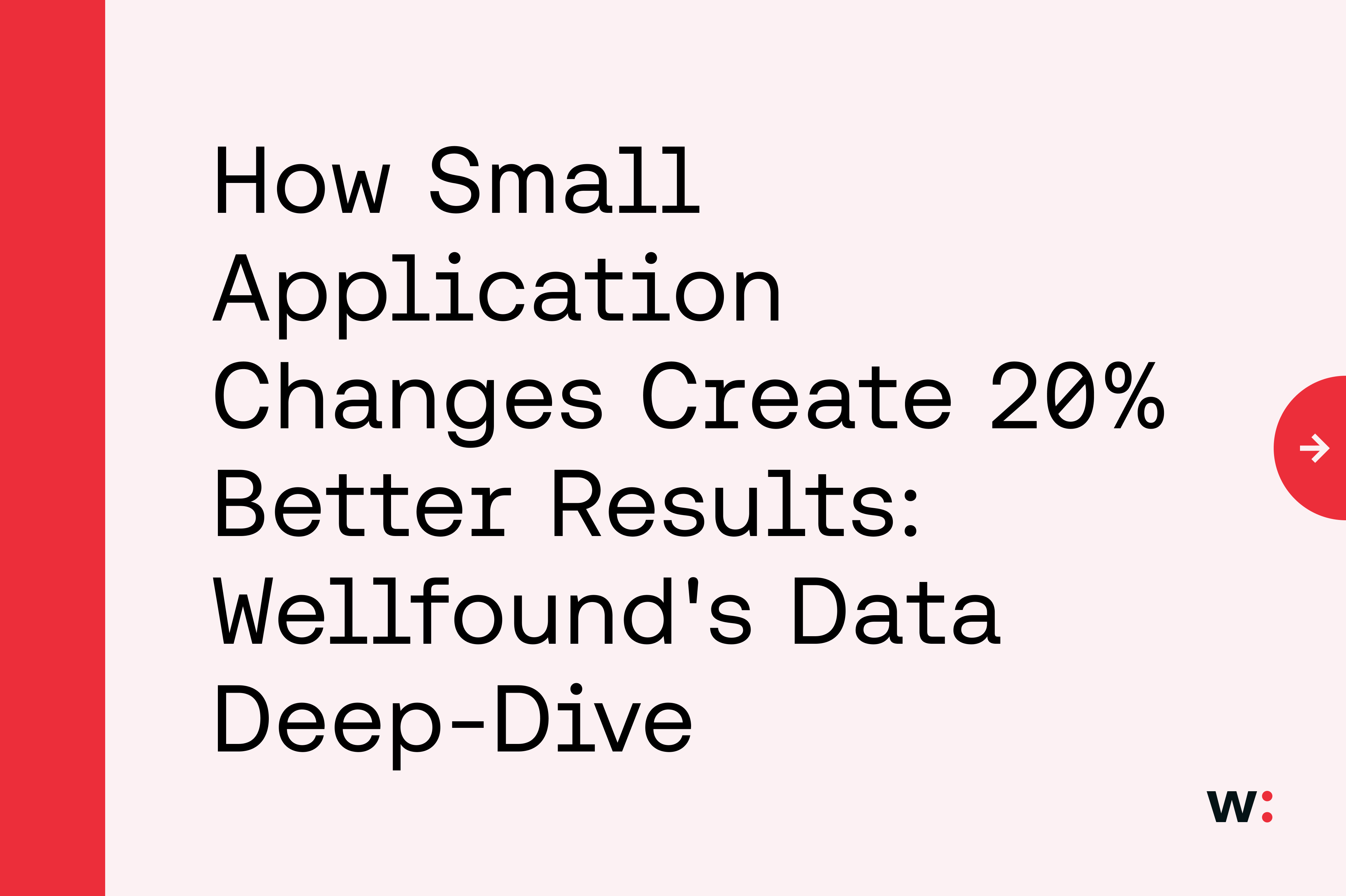 How Small Application Changes Create 20% Better Results: Wellfound's ...