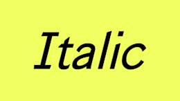 Italic Text Generator Glyphy