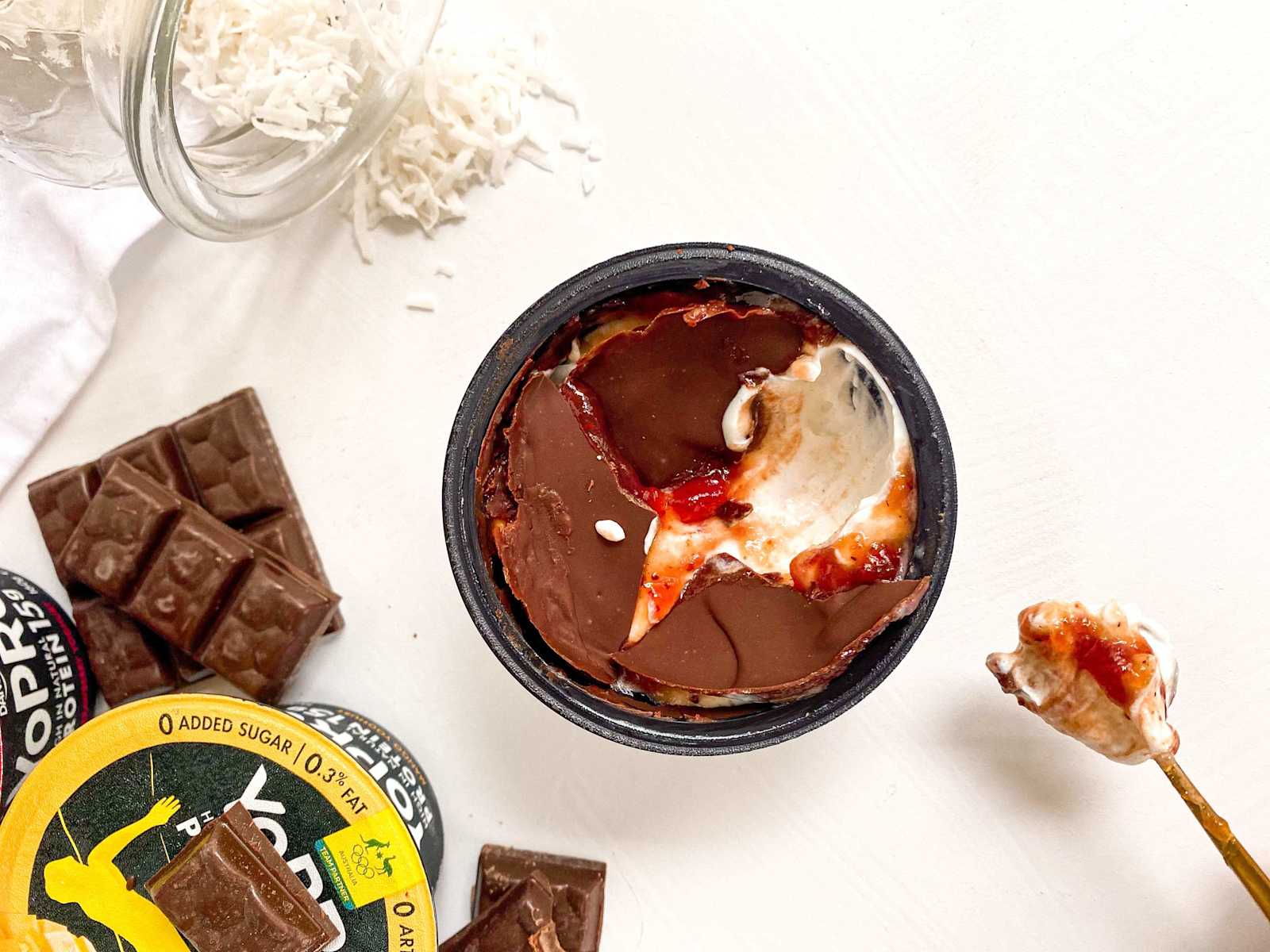 Cherry & Coconut Choc Top Recipe | YoPRO