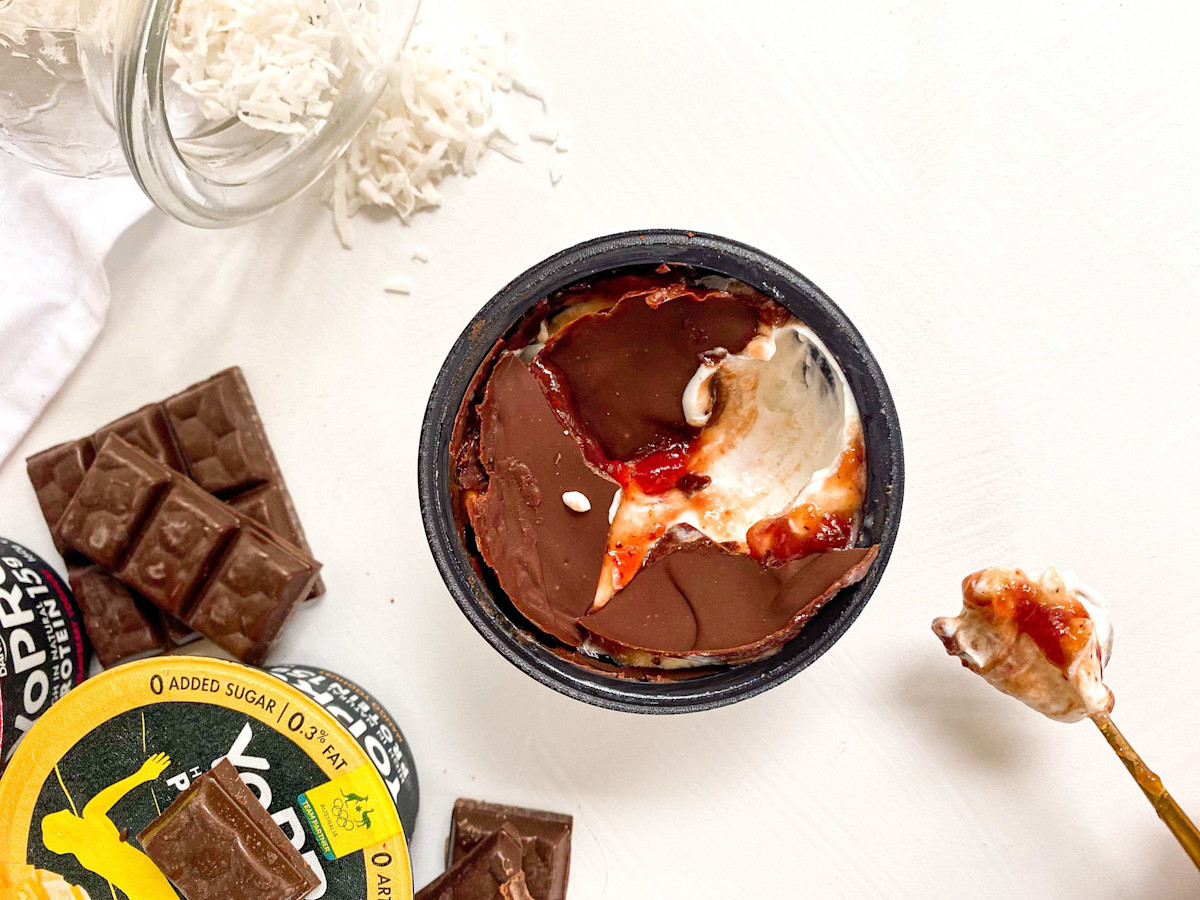 Cherry & Coconut Choc Top Recipe | YoPRO