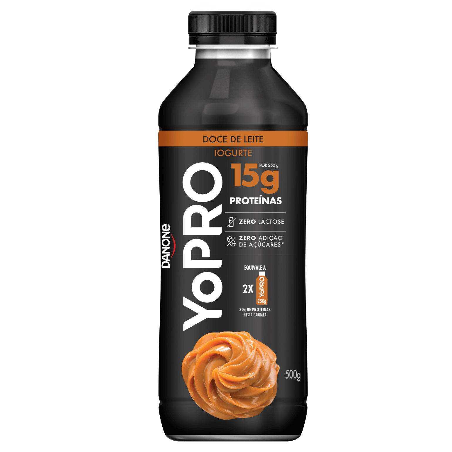 YoPRO Iogurte Líquido 500g - Sabor Doce de Leite