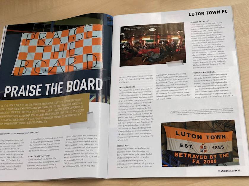 READ | FEYENOORD SUPPORTERS' MAGAZINE ARTICLE ON THE HATTERS! - Luton ...