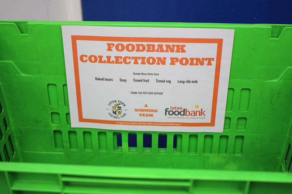 HELP US COLLECT FOOD FOR LUTON FOODBANK - Luton Town FC