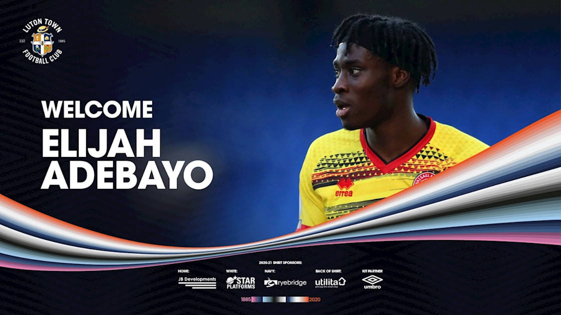 Elijah Adebayo joins the Hatters from Walsall on a permanent transfer ...