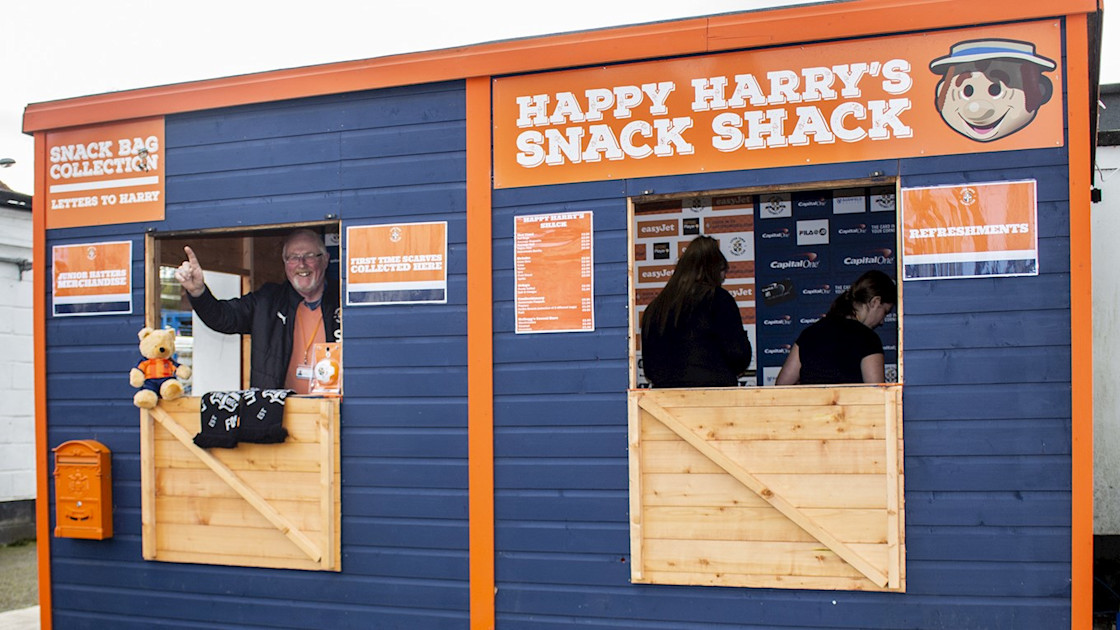 NEW IMPROVED HARRY'S SNACK SHACK - Luton Town FC