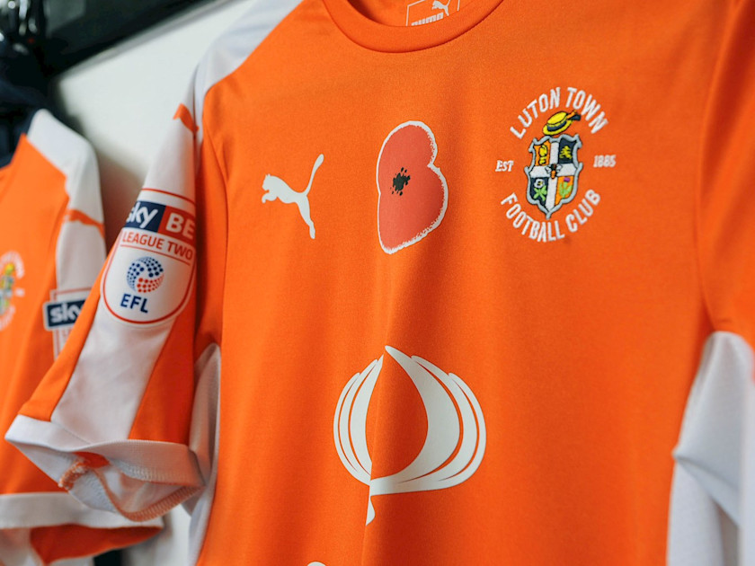 FIRST CHANCE TO GET THIS YEAR'S POPPY AT TODAY'S GAME - Luton Town FC
