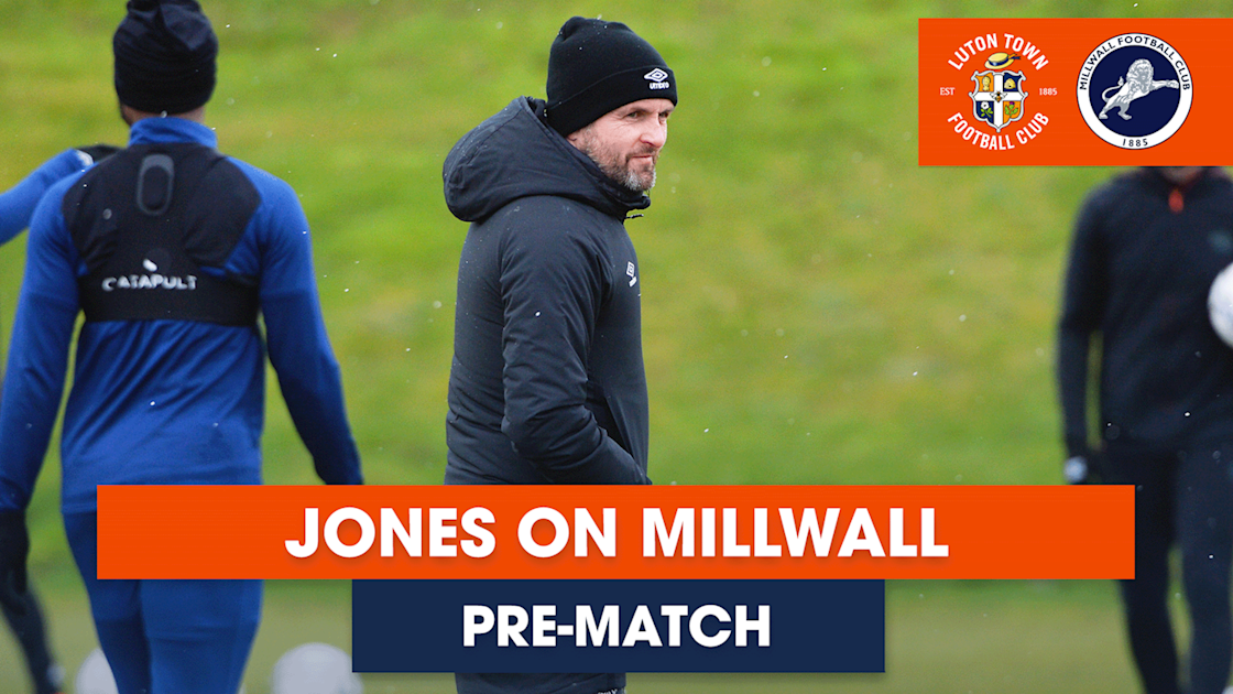 Watch | Nathan Jones' pre-Millwall press conference - Luton Town FC