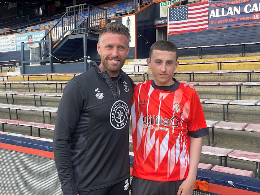 Brave Hatter Charlie to lead the team out at Wembley! - Luton Town FC