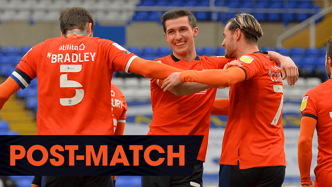 Watch | Dan Potts on his winner against Birmingham City! - Luton Town FC