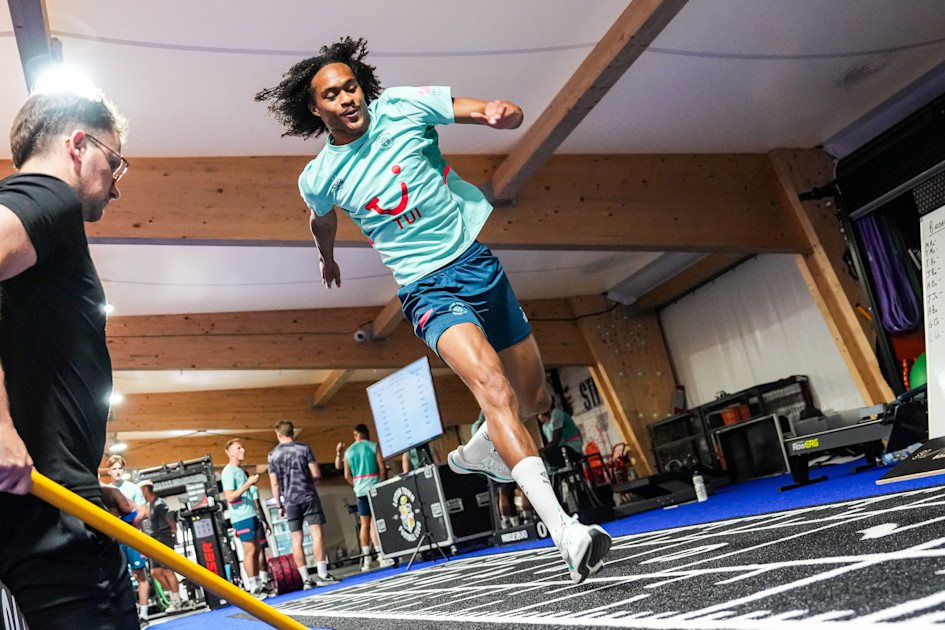 Tahith Chong on the first day back - Luton Town FC