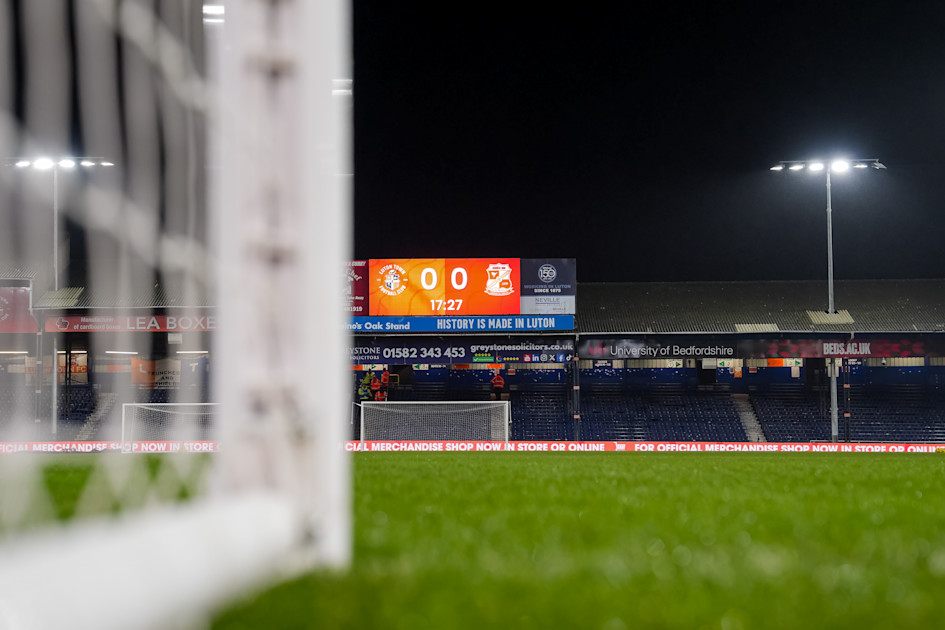 EFL statement: Vertu Trophy - Luton Town FC