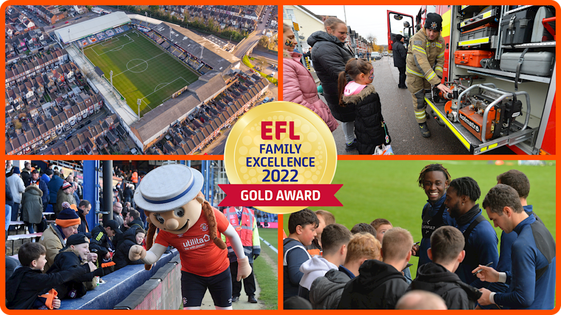 Luton Town win Family Excellence Gold Award for the 2021/22 season ...