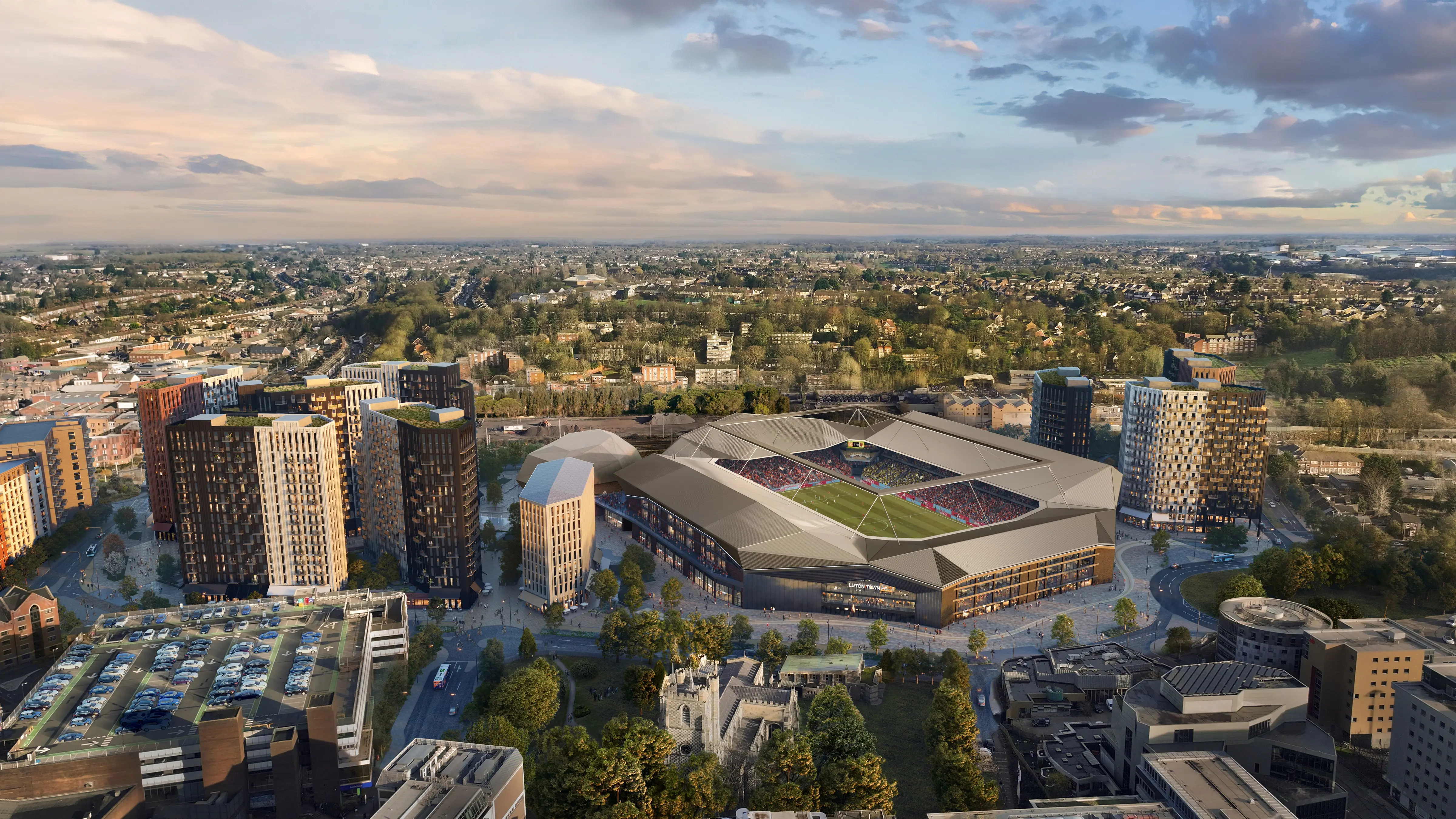 More images emerge as Luton confirm construction of brand new stadium to start summer 2025 - Fan ...