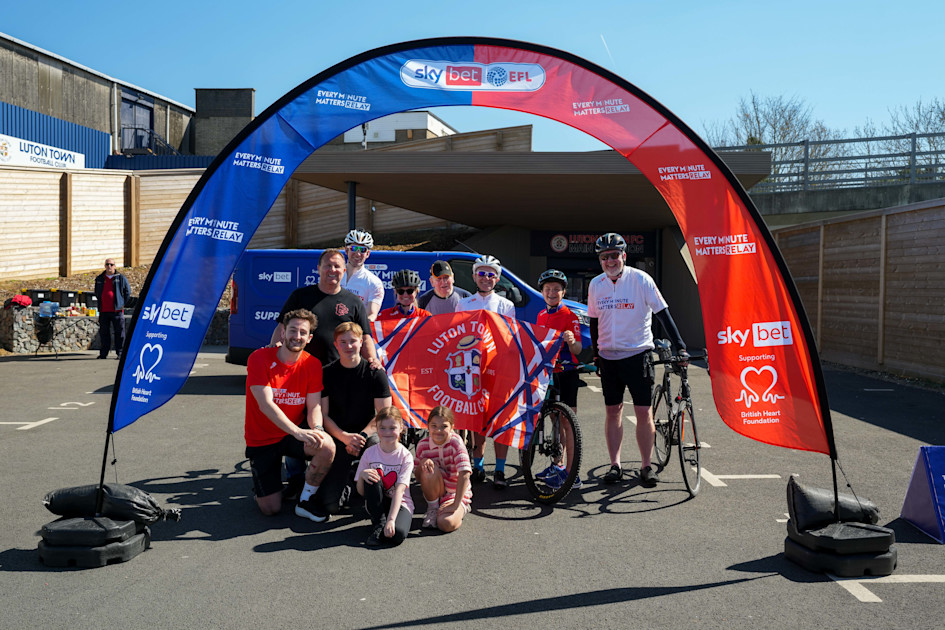 Hatters take part in Sky Bet British Heart Foundation Relay - Luton Town FC