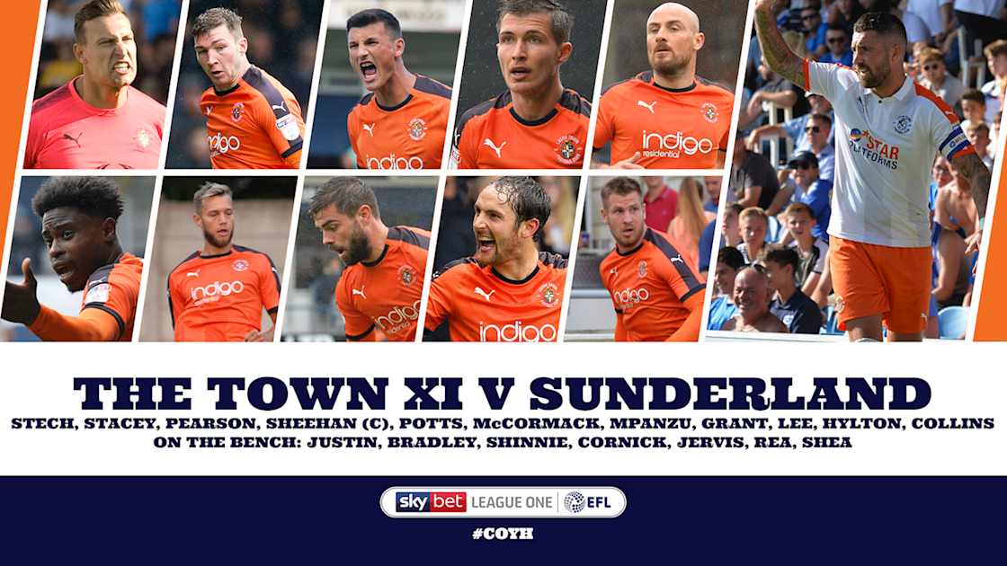 TEAM NEWS | LUTON TOWN v SUNDERLAND - Luton Town FC