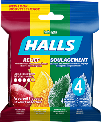 HALLS Pastilles Contre la Toux à Saveurs Assorties