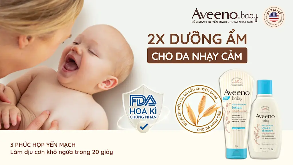 Aveeno Baby I chăm sóc da nhạy cảm I dành cho em bé