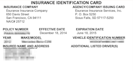 Photoshop Car Insurance Card Template Thingstaia