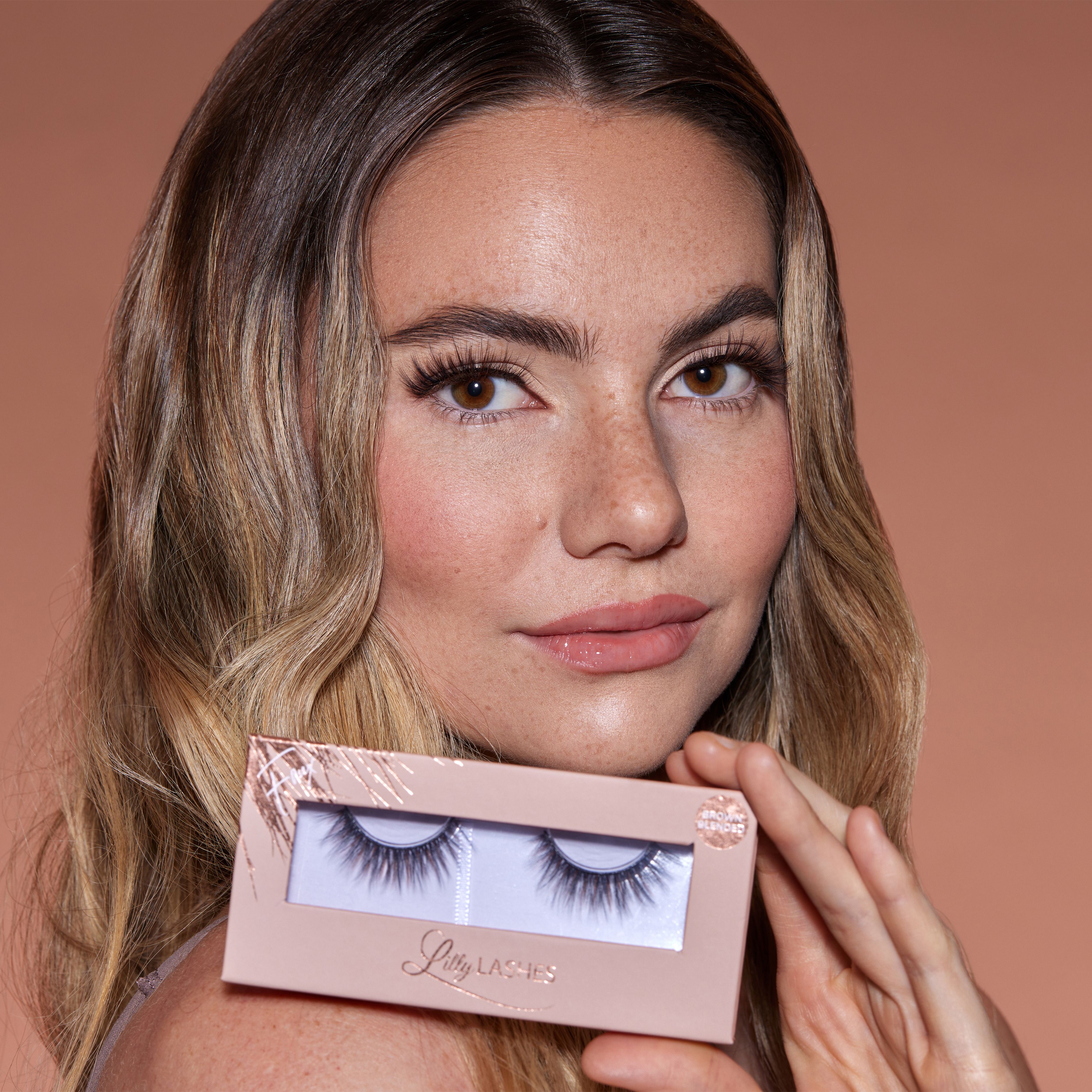 Everyday Brown Blended False Lashes Collection | Lilly Lashes