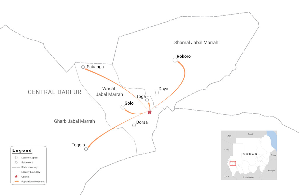 Sudan - At least 27,000 people have taken refuge in Toga Village due to ...