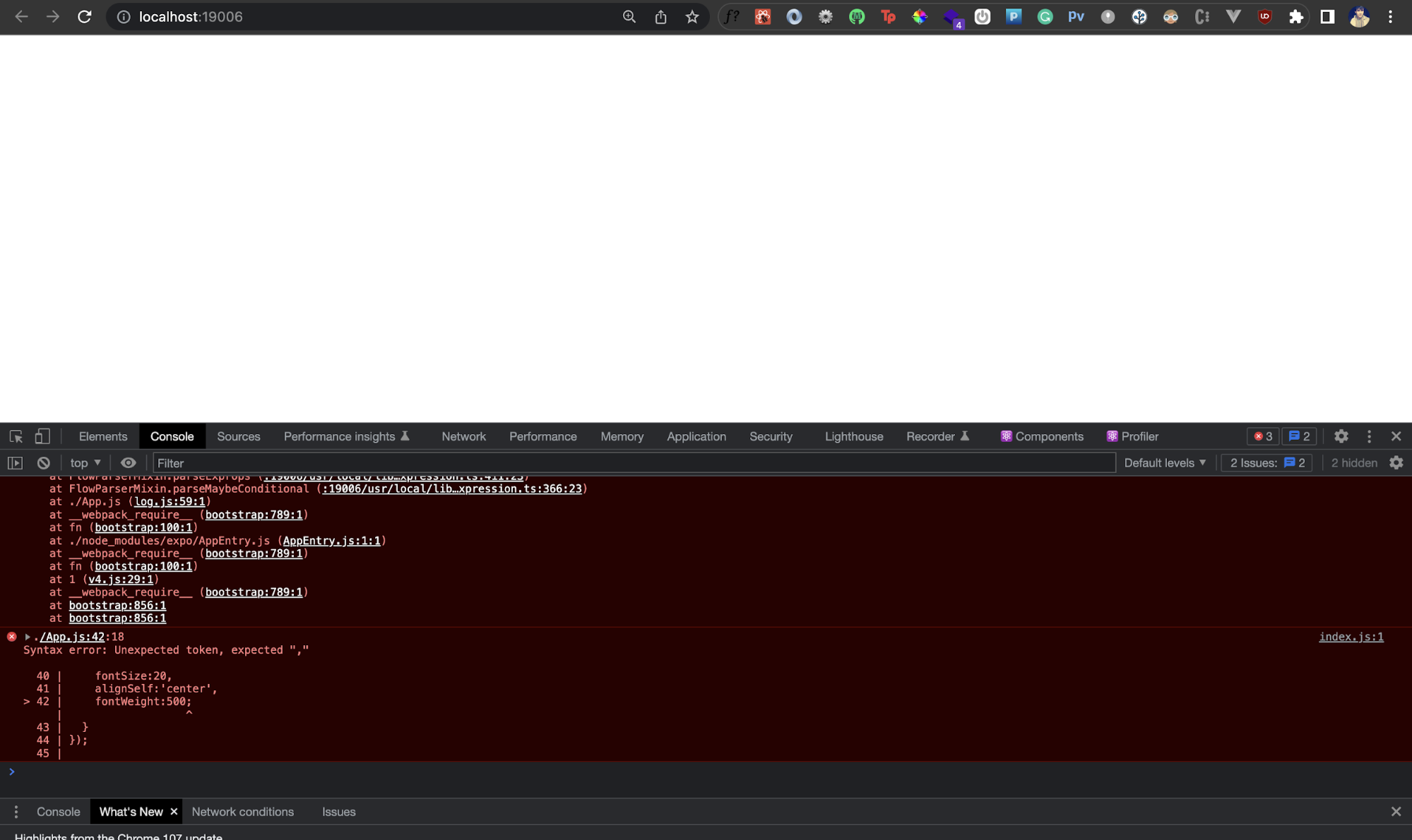 React Native Debugging Error Tracking During Development Product