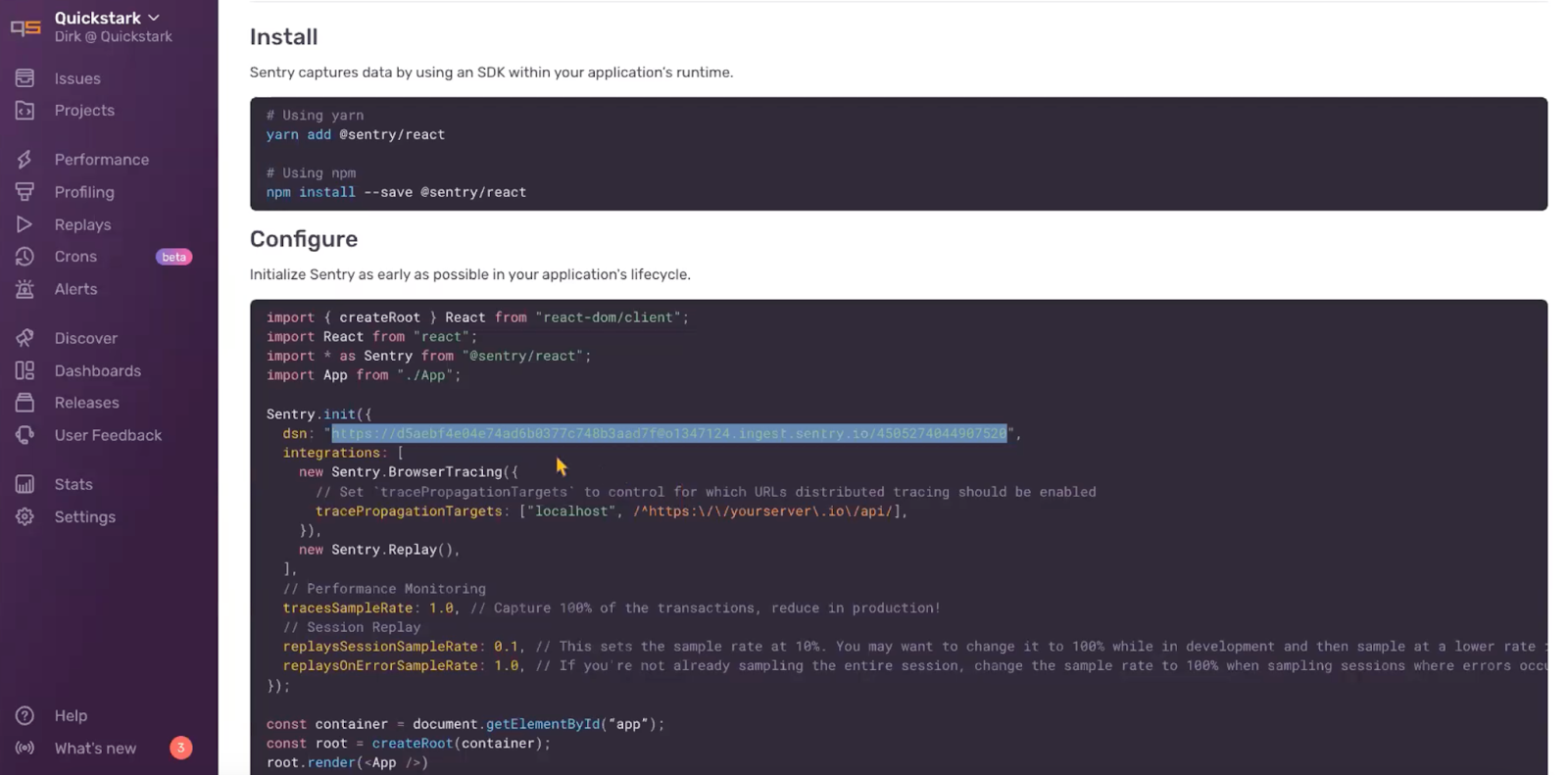 Learn how to use Sentry’s frontend error monitoring to identify and fix user errors in a React ...