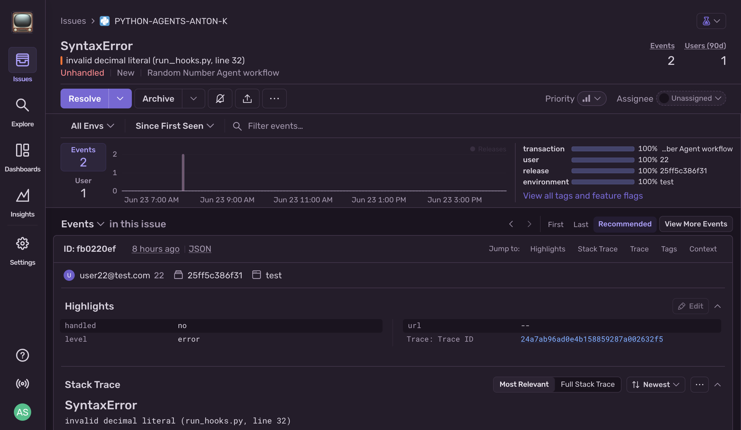AI and LLM Observability & Monitoring Solution | Sentry