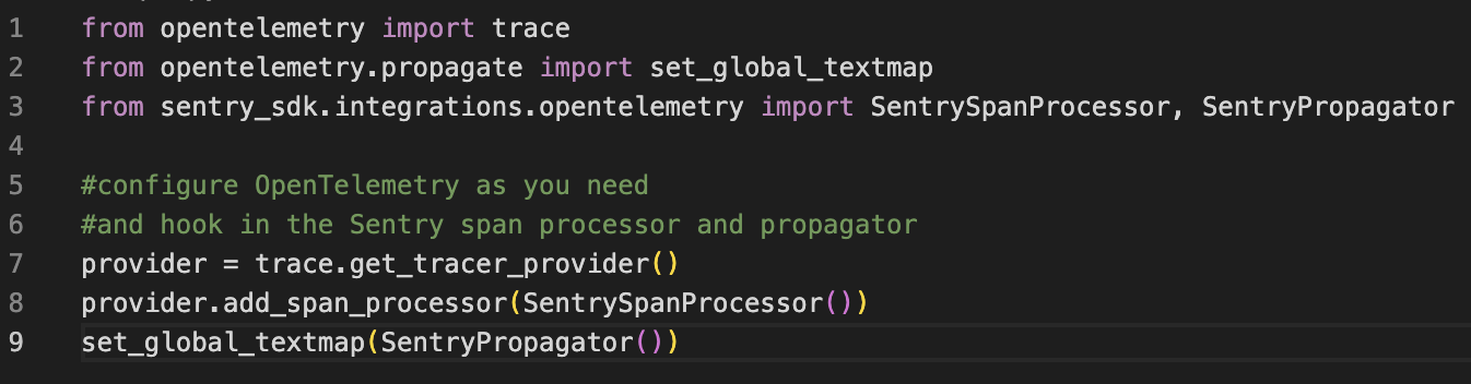 Introducing OpenTelemetry Support: Take Action on Your Observability Data | Product Blog • Sentry