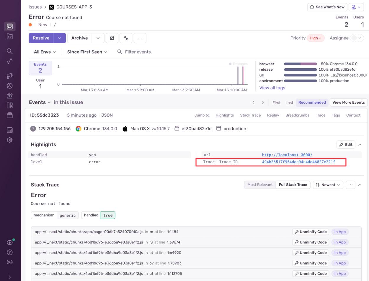 Debugging ‘[Object] not found’ error in Next.js with Tracing | Product ...