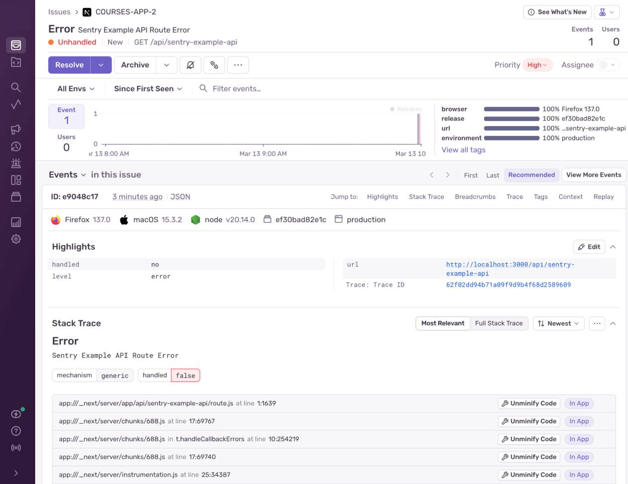 Debugging ‘[object] Not Found’ Error In  With Tracing 