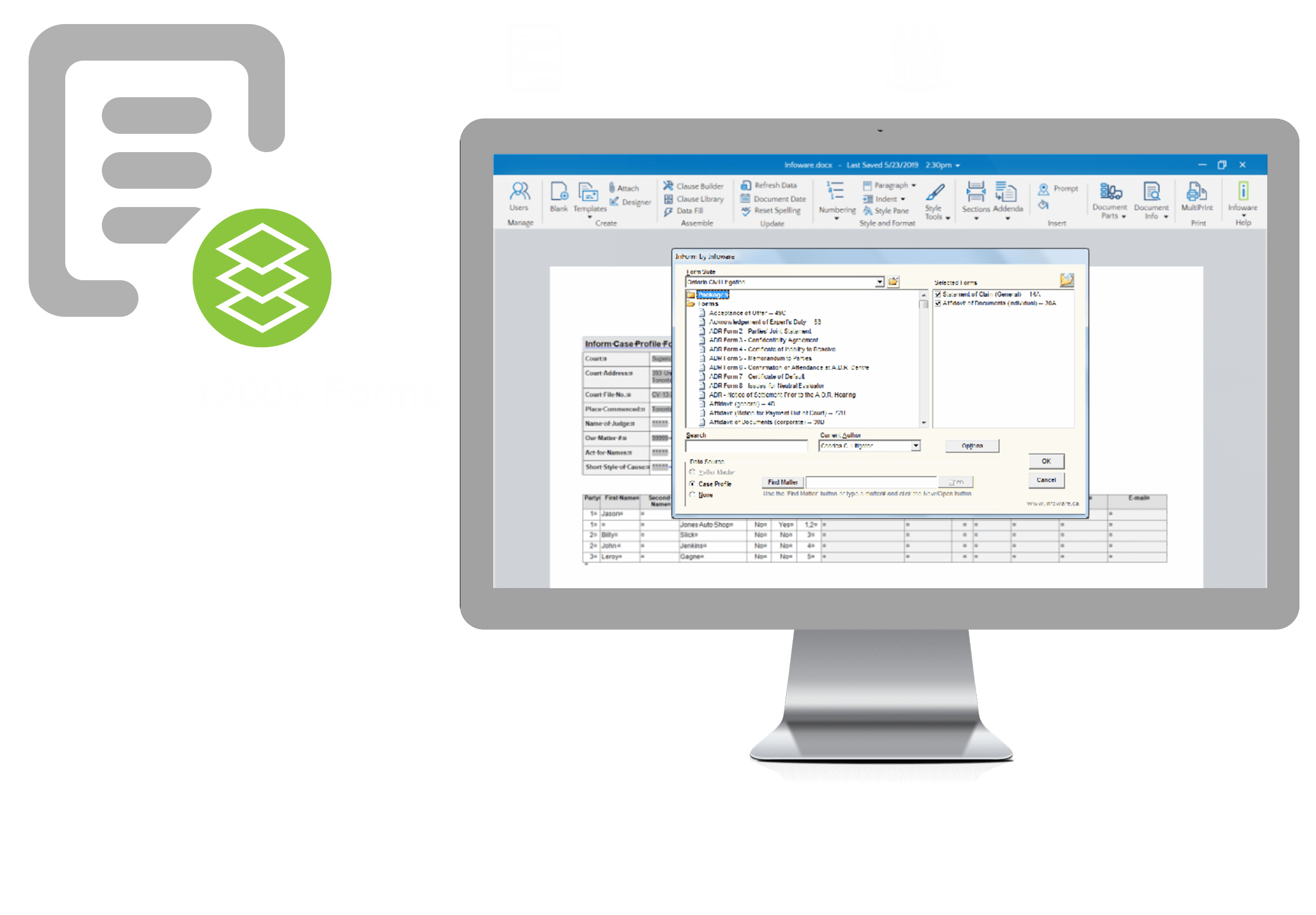 InFORM™: Court Form Automation Software | Infoware