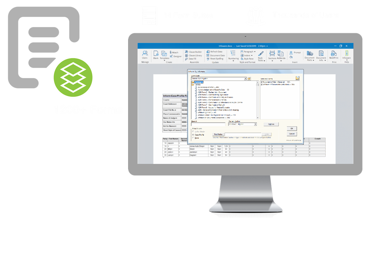 InFORM™: Court Form Automation Software | Infoware